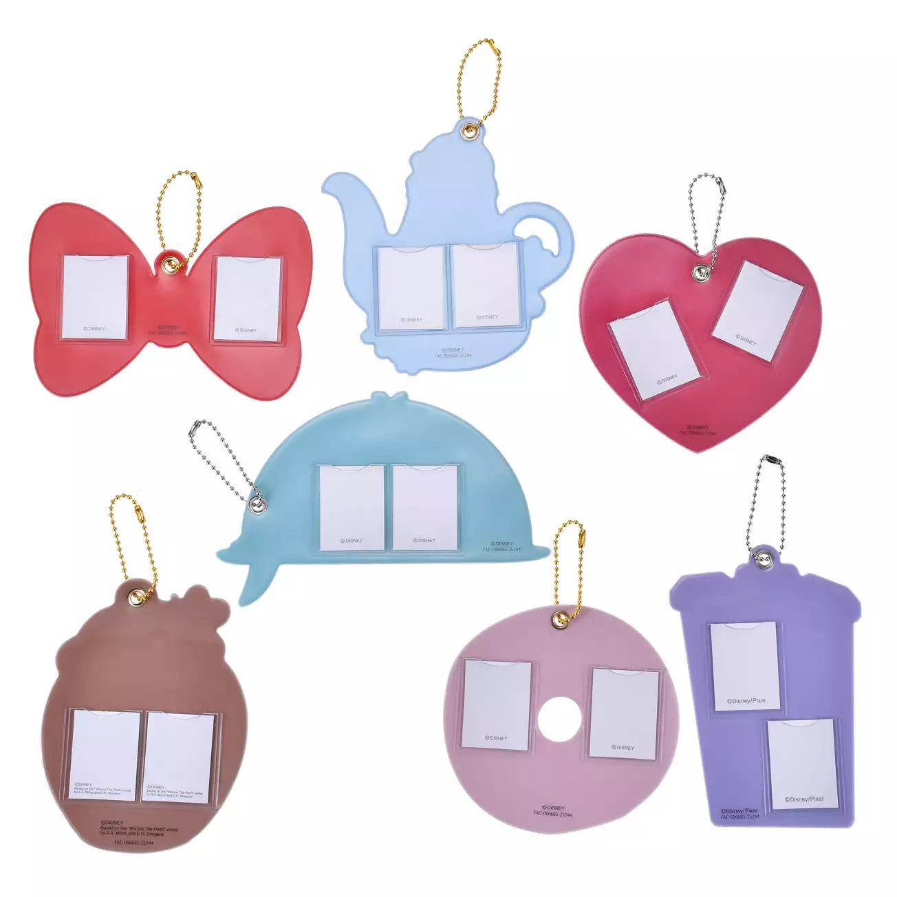 Japan Disney Store - Disney Characters - Card / Photo Holder Keychain ...